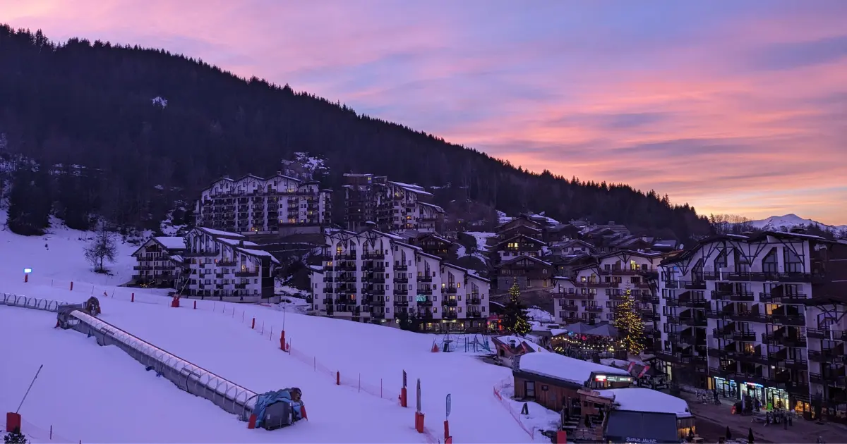 Courchevel : la station de ski · Plan des Pistes
